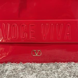Valentino | Bags | Nwot Red Valentino Clutch Bag W Gold Details Voce ...